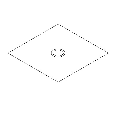 Building Revit Family round supply diffuser