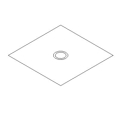 Building Revit Family round supply diffuser