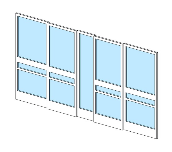 Building Revit Family door sliding glass