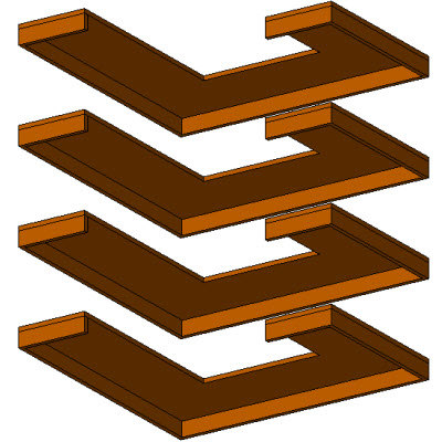 Building Revit Family Shelves Casework