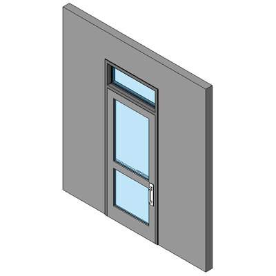 Building Revit Family door hollow metal