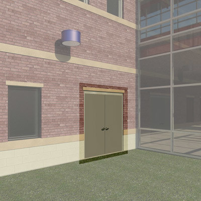 Building Revit Family door hollow metal