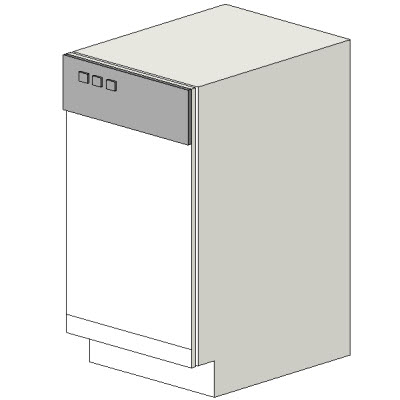 Building Revit Family Trash Compactor Appliance