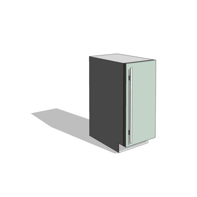 Building Revit Family undercounter ice maker