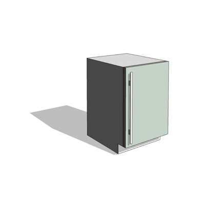 Building Revit Family refrigerator undercounter kitchen