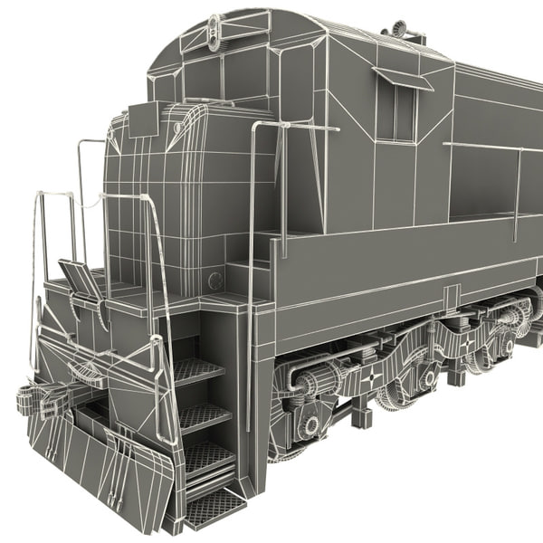 realistic union pacific locomotive 3d max