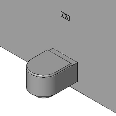 Building Revit Family Wall Hung WC