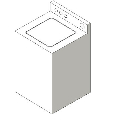 Building Revit Family Washer Dryer Appliance