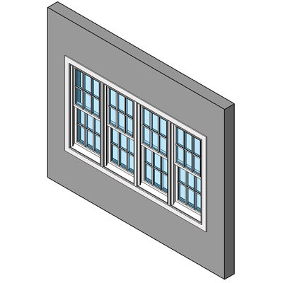 Building Revit Family double hung wondow