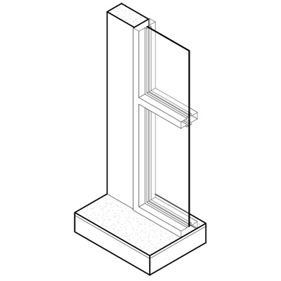 Building Revit Family window hollow metal