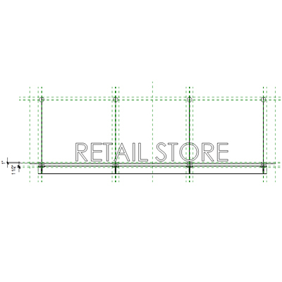 Building Revit Family awning glass storefront