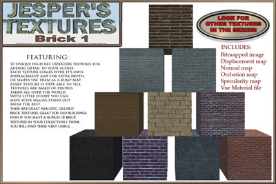 Texture brick vue displacement