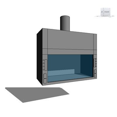 Building Revit Family fume hood lab