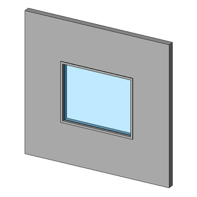 Building Revit Family window interior