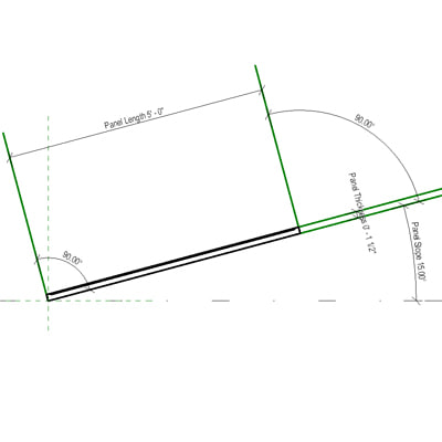 Building Revit Family solar panel pv