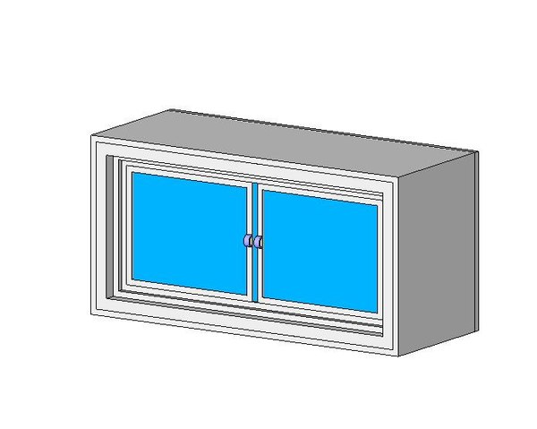 Building Revit Family store unit wooden