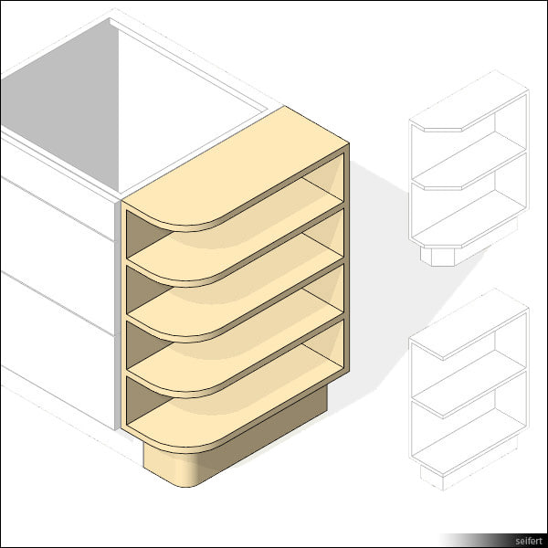 Building Revit Family shelf kitchen unit