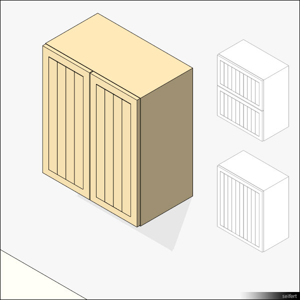 Building Revit Family kitchen unit wall