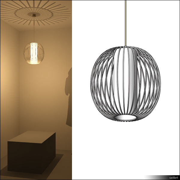 Building Revit Family lamp ceiling suspended