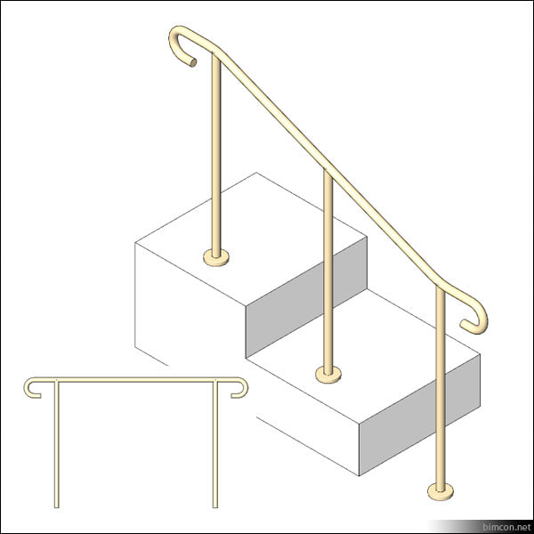 Building Revit Family handle hand bar