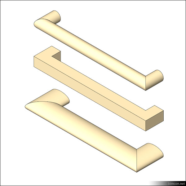 Building Revit Family handle hand bar