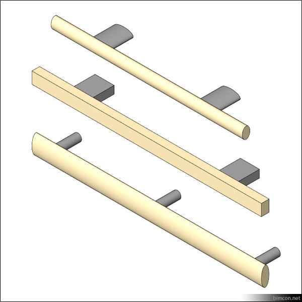 Building Revit Family handle hand bar