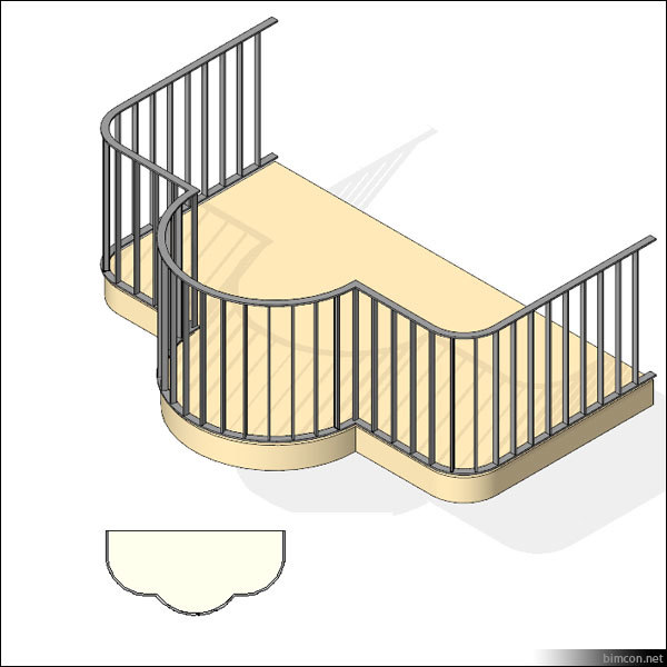 Building Revit Family balcony patio terrace