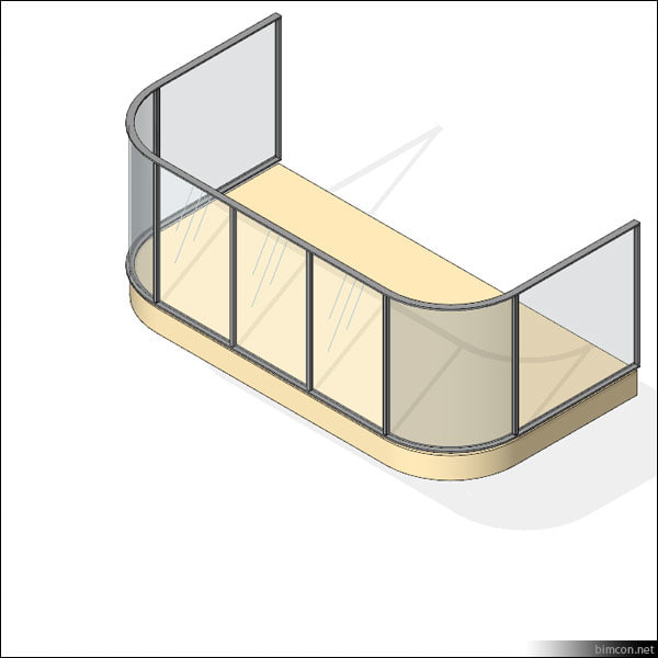 Building Revit Family balcony patio terrace