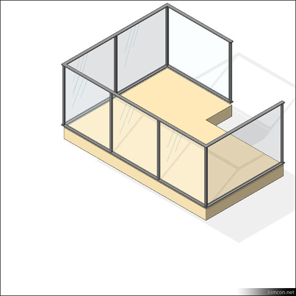 Building Revit Family balcony patio terrace