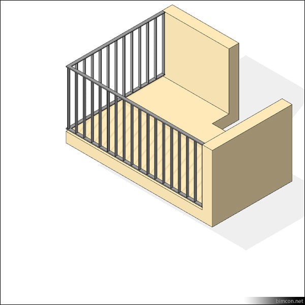 Building Revit Family balcony patio terrace
