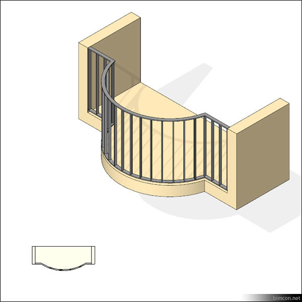 Building Revit Family balcony patio terrace