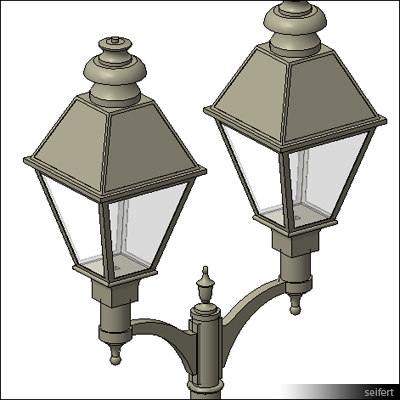 Building Revit Family Historic Street Lamp