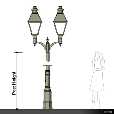 Building Revit Family Historic Street Lamp