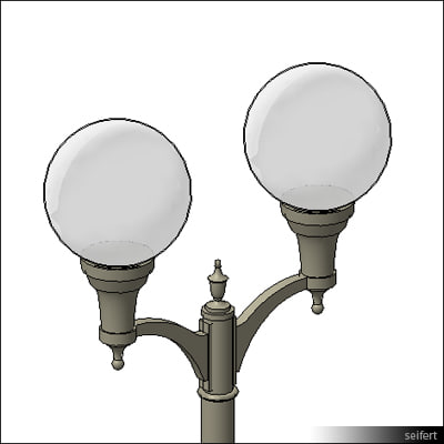 Building Revit Family Historic Street Lamp