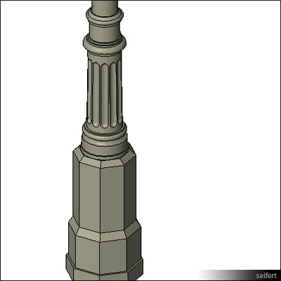 Building Revit Family Historic Street Lamp