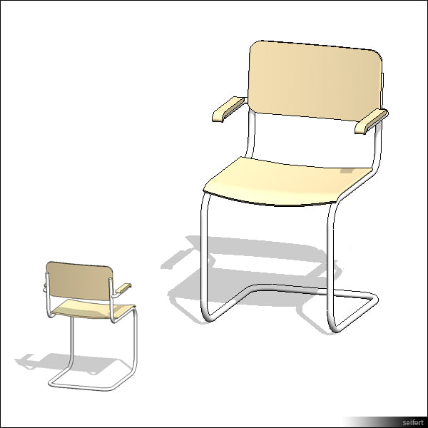 Building Revit Family Seating Seat Armchair