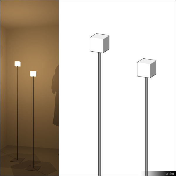 Building Revit Family lamp floor lighting