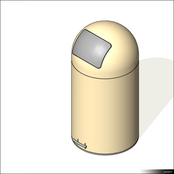 Building Revit Family waste bin pedal