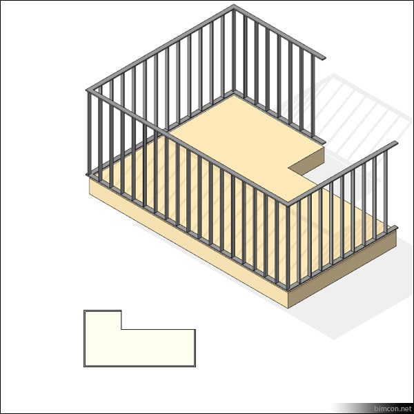 Building Revit Family balcony patio terrace