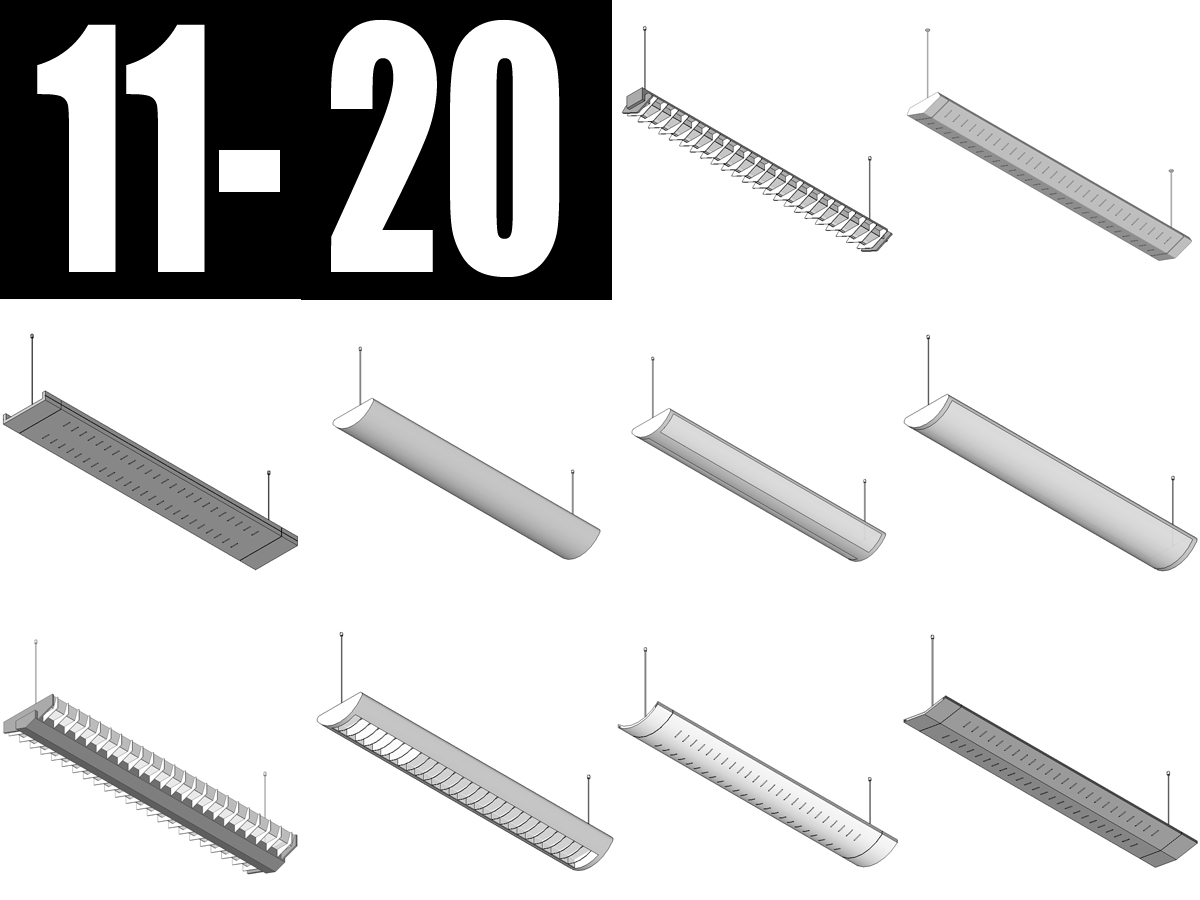 Building Revit Family ceiling light suspended