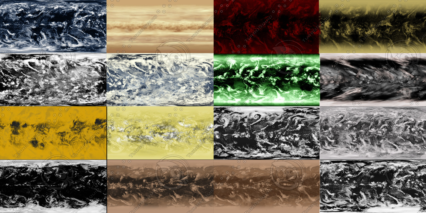 Texture PNG cloud map planet