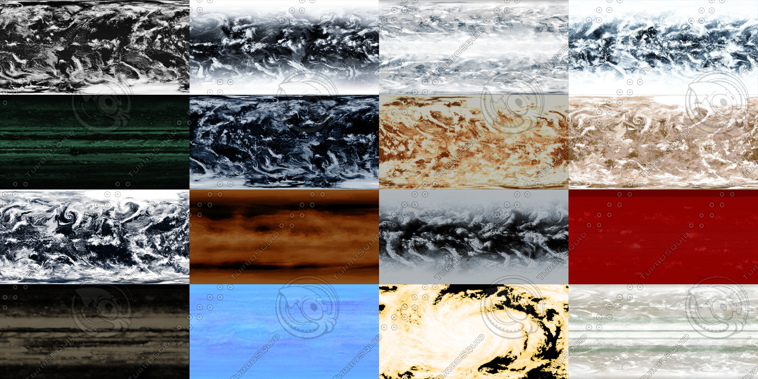 Texture PNG cloud map planet
