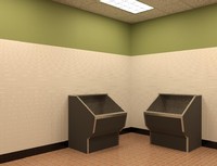 Building Revit Family display case food