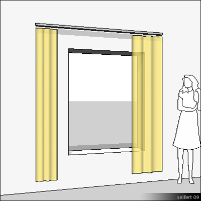 Building Revit Family Curtain Drape Drapery