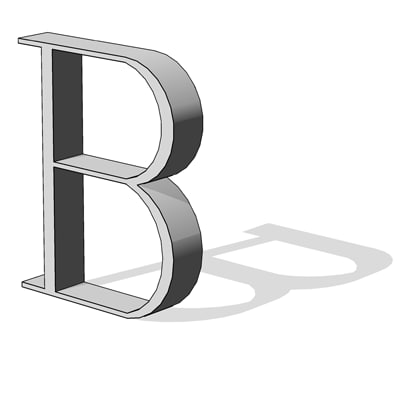 Building Revit Family Font Letter Text