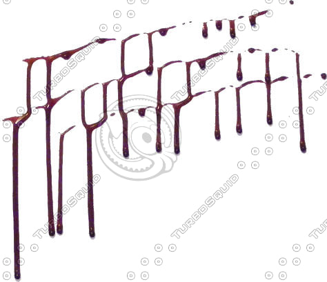 Texture PNG blood drips horror