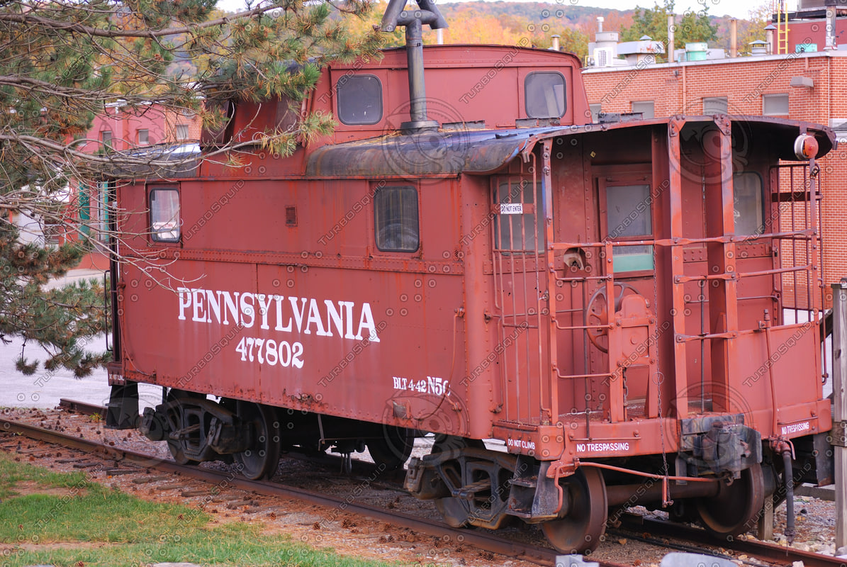Stock JPEG Caboose Train Tracks