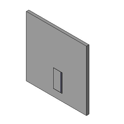 Building Revit Family recessed circuit panel