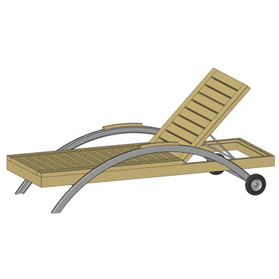 Building Revit Family Chair Chaise Lounge