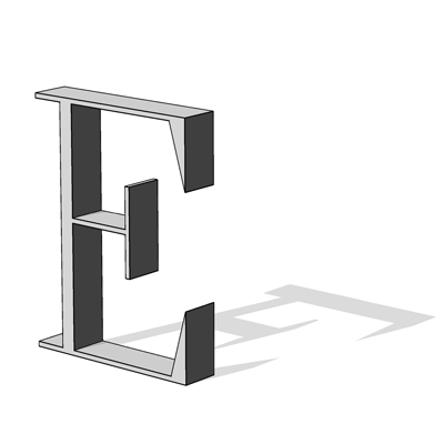 Building Revit Family Font Letter Text